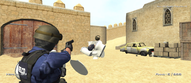Play Skibidi Strike: Thrilling Third-Person Shooter Online